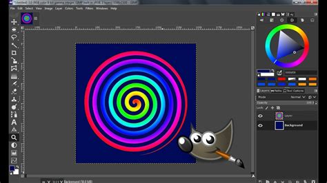 How To Create Spiral In Gimp Youtube