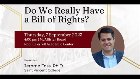 Do We Really Have A Bill Of Rights Jerome Foss Youtube