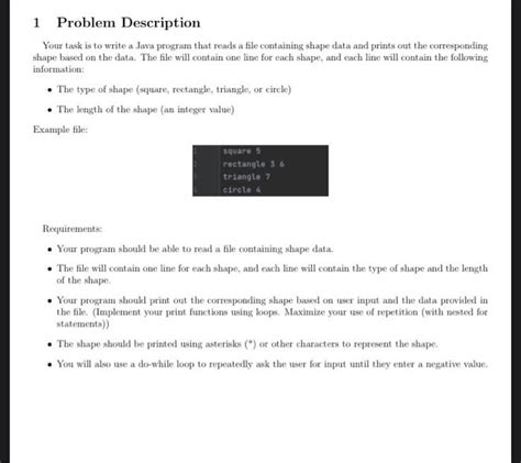Solved 1 Problem Description Your Task Is To Write A Java