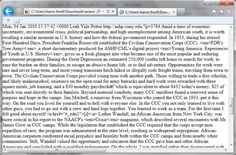 On Using Text Analysis Tools And Web Pages Aaron Knoll On Technology