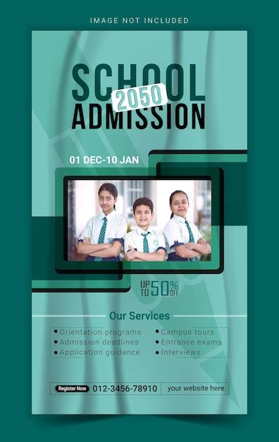 Premium Vector Back To School Ads Story Template Design