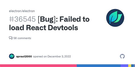 [bug] failed to load react devtools · issue 36545 · electron electron