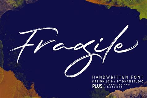 Fragile Script Font Youworkforthem Brush Font Script Fonts Design Script Fonts