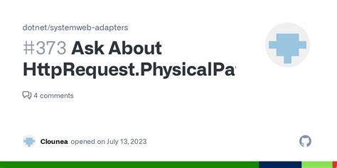 ask about request physicalpath · issue 373 · dotnet systemweb