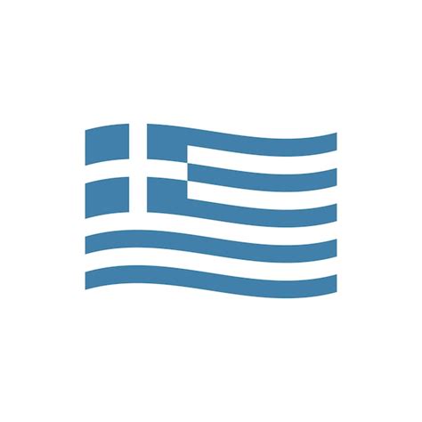 Premium Vector Waving Flag Of Greece Flat Vector Illustration