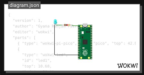 Blinking External Led Wokwi Esp32 Stm32 Arduino Simulator