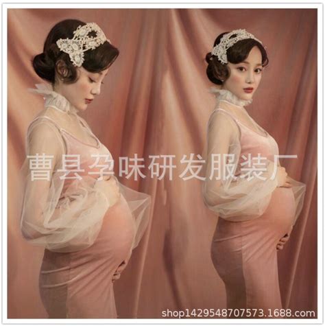 新款摄影孕妇写真服装影楼孕妇衣服拍照孕妇装唯美影楼主题孕妇装 阿里巴巴