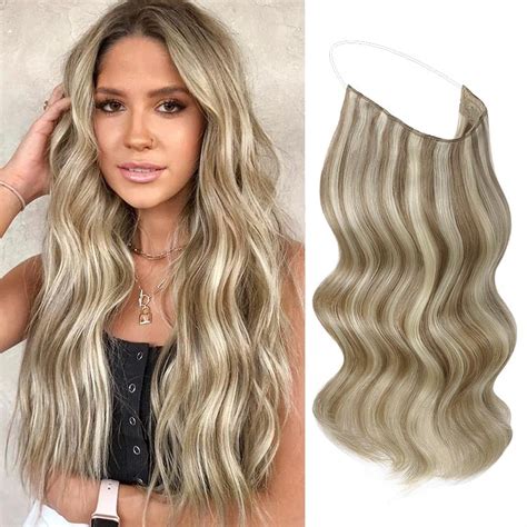 Golden Blonde Highlights 822 Wire Hair Extensions 70g 110g Goo