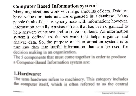 Solution Computer Based Information System Studypool