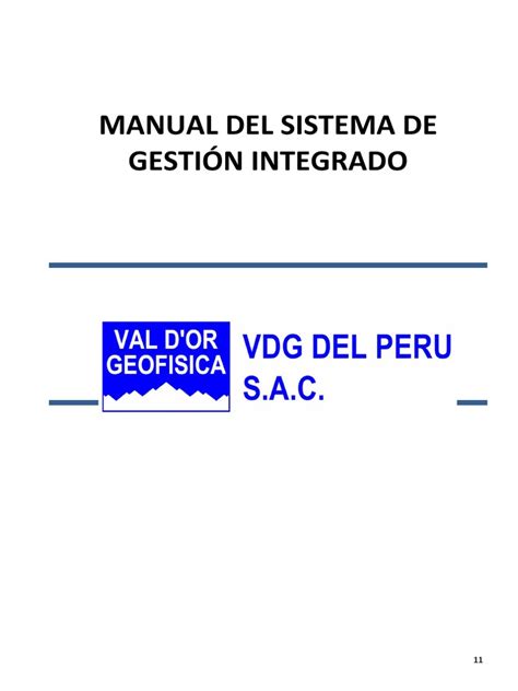 manual del sgi pdf seguridad y salud ocupacional auditoría