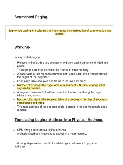 2chap6 Segmented Paging Pdf Computer Architecture Computer
