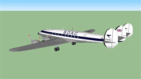 Boac Lockheed L 049 Constellation G Ahej 3d Warehouse