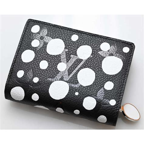 3025ルイヴィトン Louis Vuitton 限定 草間彌生 コラボ ポルトフォイユ・クレア コンパクト財布 2つ折り 3025