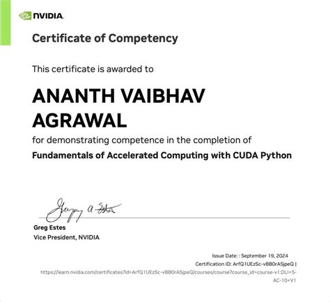 Ananth Vaibhav Agrawal On Linkedin Nvidia Cuda Python