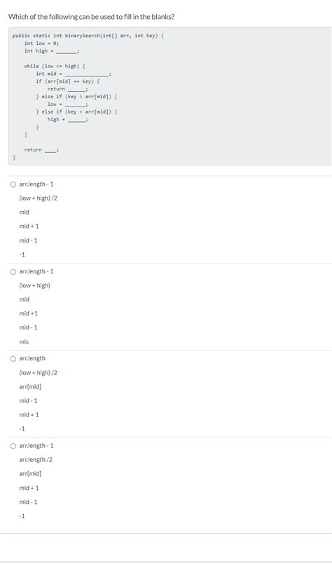 Solved Question 7 Assuming The Linearsearch Method Is