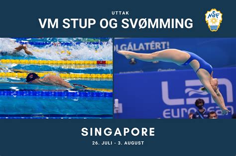 Uttak Til Vm Svømming Og Stup I Singapore Norges Svømmeforbund