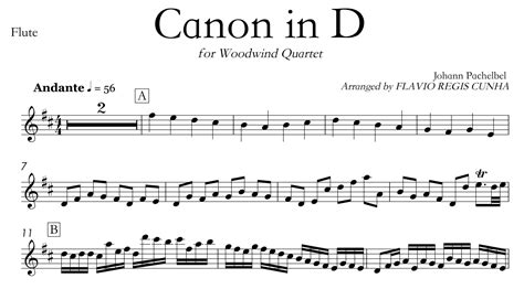 Johann Pachelbel Canon In D Free Sheet Music T 337 Pachelbel
