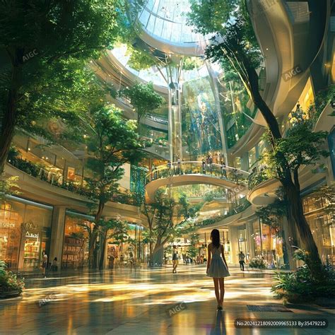 Ai创作图综合体内景 购物中心效果图 购物中心中庭设计 大世界中庭 购物广场设计 弧线中庭 G60科创云廊手绘 高端地产购物中心设计 购物中心中庭 中庭场景 购物中心设计 最高中庭 中庭dp