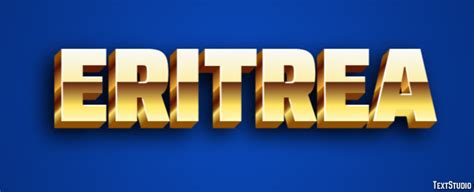Eritrea Text Effect And Logo Design Country