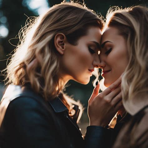 Lesbian Kiss By Thobita3 On Deviantart