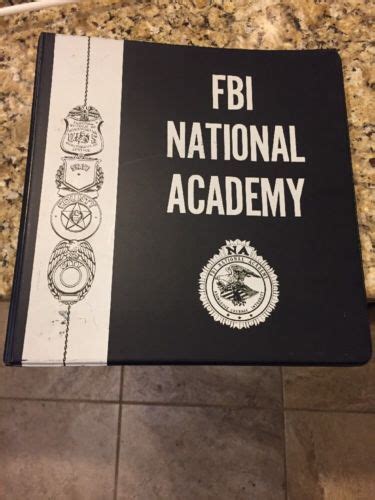 Fbi National Academy 3 Ring Binder Creative Filing Systems Preowned
