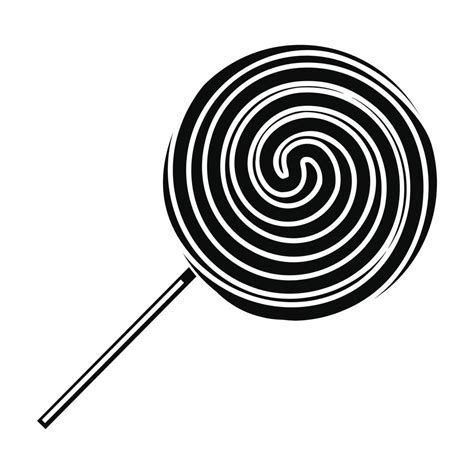 Sweet Stick Lollipop Icon Simple Style 14429883 Vector Art At Vecteezy