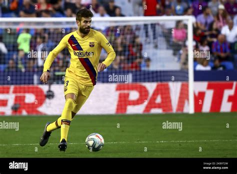 Fc Barcelonas Defender Gerard Pique During Spanish La Liga Match