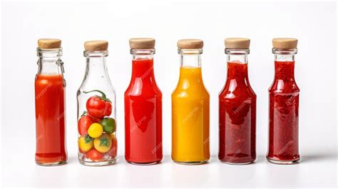 Premium Photo Condiments Isolated On White Background