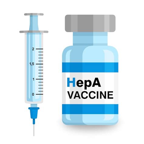 Premium Vector Hepatitis A Vaccine Vector Illustration