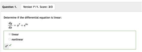 Solved I Am Not Sure How To Determine If A DE Is Linear Or Chegg Com