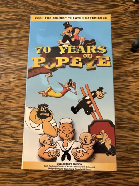 70 Years Of Popeyes Greatest Hits Vhs Animated Classics £29 58