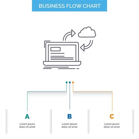 Sync Processing Data Dashboard Arrows Business Flow Chart Design