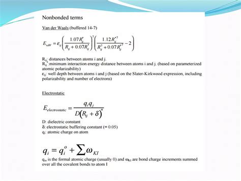 Merck Molecular Force Field Ppt Pptx