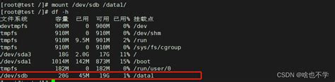 centos7系统磁盘挂载（自动挂载） centos7设置开机自动挂载 csdn博客