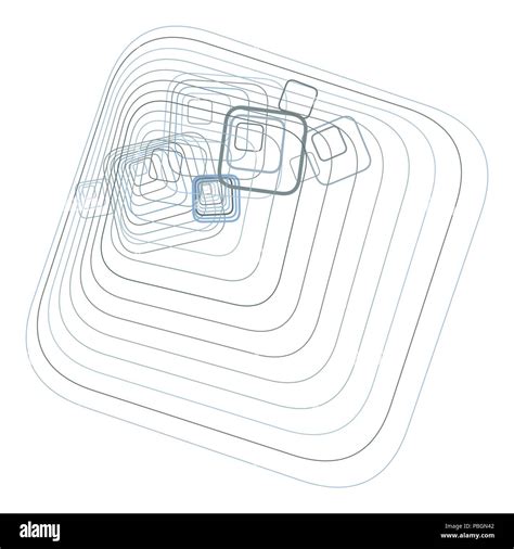 Abstract Rounded Rectangle Geometric Pattern Colorful And Artistic For Graphic Design Catalog