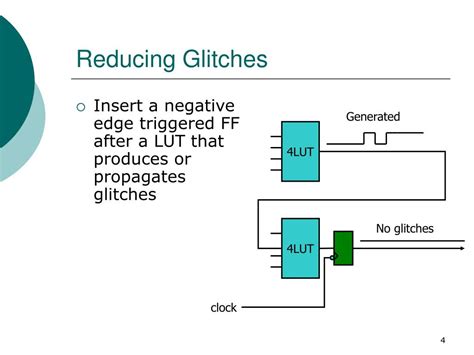 ppt using negative edge triggered ffs to reduce glitching power in fpga circuits powerpoint