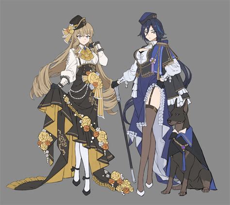 Navia And Clorinde Genshin Impact Drawn By Papajayjennygin2 Danbooru