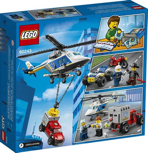 Lego City Police Helicopter Chase 60243 Building Toy Set 212 Pieces