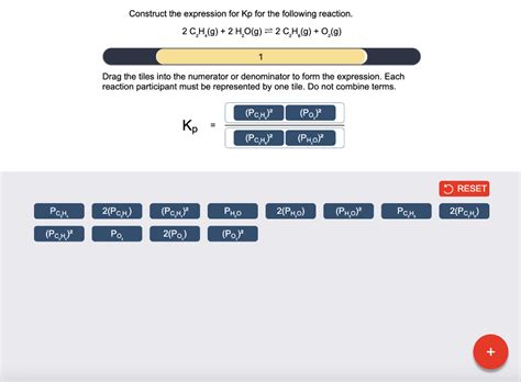 Solved Construct The Expression For Kp For The Following Chegg Com