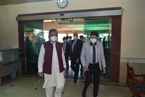 Federal Minister For Science And Technology Mr Shibli Faraz Visit To