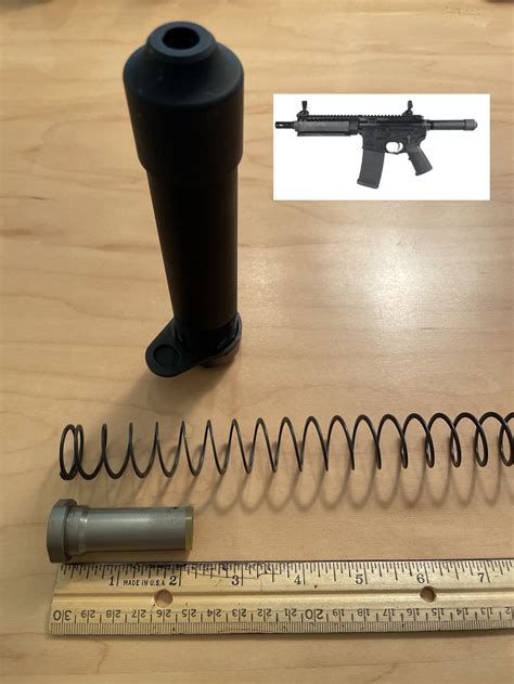 Sold Lwrc Short Pistol Buffer Tube Short R2 Buffer Flat Wire Spring Take Off From Psd Pistol