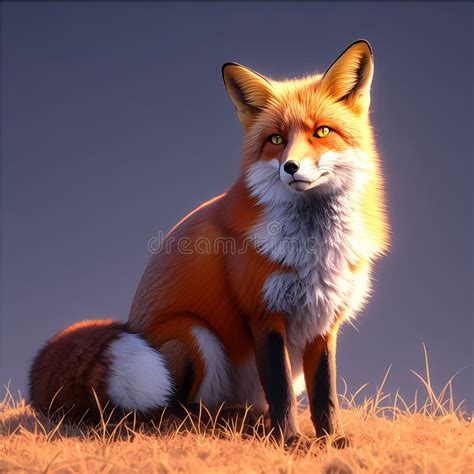 Awe Inspiring Vixen Portrait Stock Illustration Illustration Of Wild