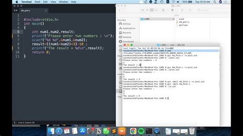 Build And Run A C Code On A Macos Terminal With The Gcc Toolchain