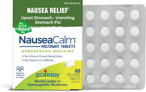 Boiron Nauseacalm Relief For Upset Stomach Nausea And