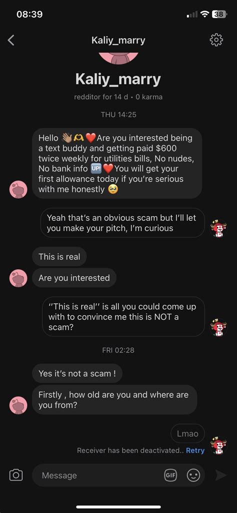 A Reddit Scammer Using The Same Argument Twice To Convince Me Its Not A Scam Rfacepalm