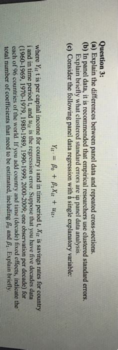 Uestion 3 A Explain The Differences Between Panel