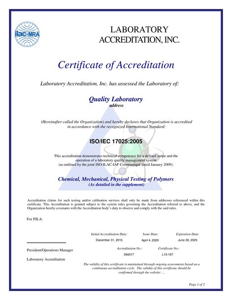 Quality Assurance Certification