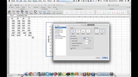 Adding Standard Deviation Error Bars To Graphs Youtube