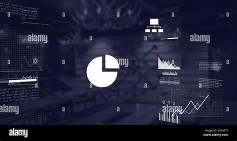 Image Of Multiple Graphs Laptop With Cloud Icon And Computer Language
