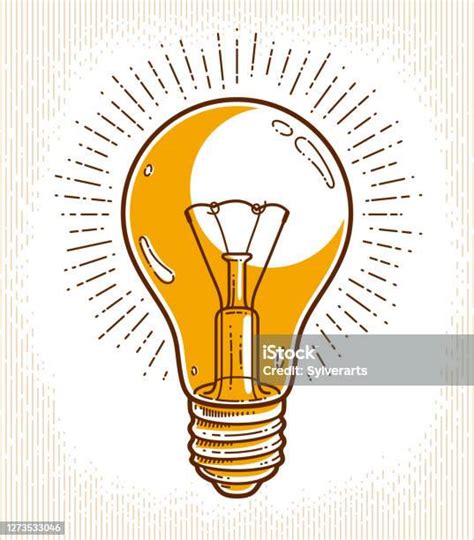 창조적 인 아이디어 전구 벡터 선형 로고 또는 아이콘 창의성 과학 발명 또는 연구 전구 새로운 사업 시작 전구에 대한 스톡 벡터 아트 및 기타 이미지 Istock